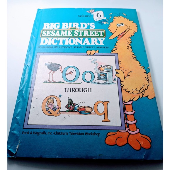 Funk & Wagnails | Other | Vintage Big Birds Sesame Street Dictionary ...